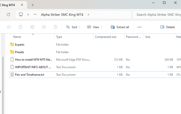 Alpha Striker SMC KING EA 2024 MT4 - CheaperForex