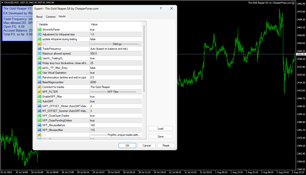 The Gold Reaper EA MT4 V3.3 With Prop Firm Preset - CheaperForex